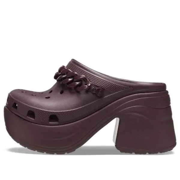 CROCS Siren Chain Clog - Dark Cherry