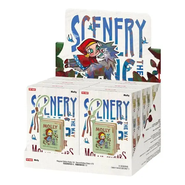 POP MART Molly Scenery Along The Way Series Mini Memory Album Bag Blind Case - Multi-color