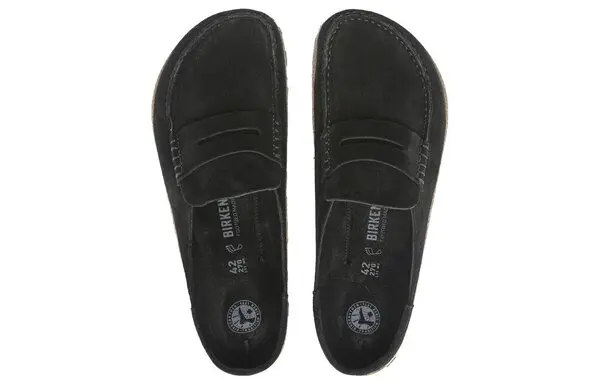 BIRKENSTOCK Naples Suede Leather Mules