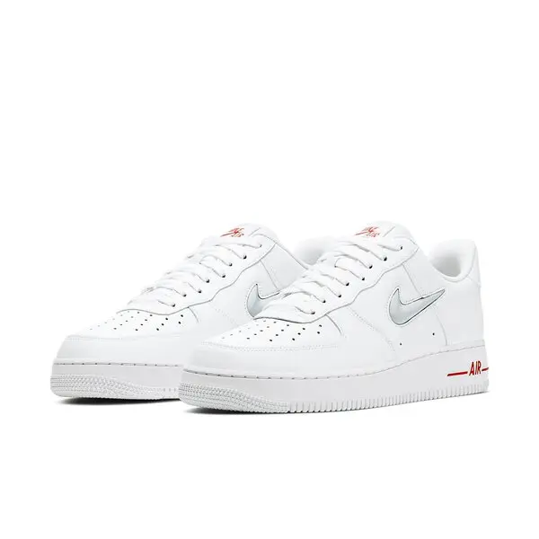 Nike Force 1 Low Jewel Sneakers - White/red