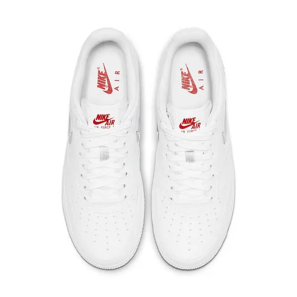 Nike Force 1 Low Jewel Sneakers - White/red