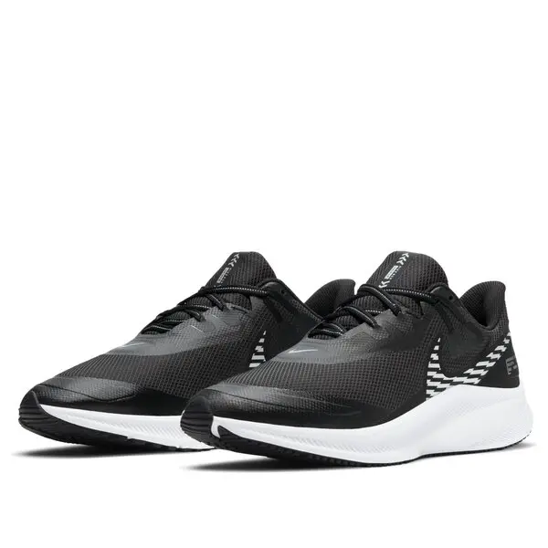 Nike Quest 3 Shield Athletic Sneakers - Black/white