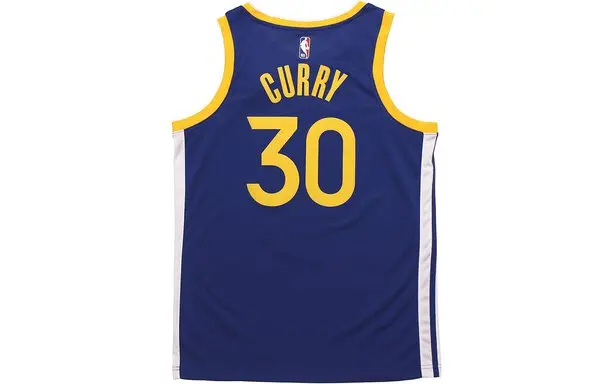 Nike Golden State Warriors Stephen Curry #30 Fan Edition Jersey - Blue