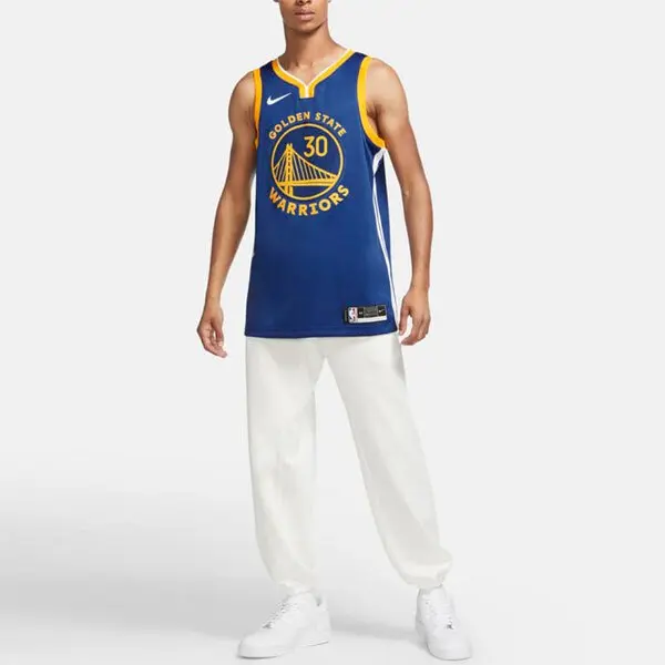 Nike Golden State Warriors Stephen Curry #30 Fan Edition Jersey - Blue