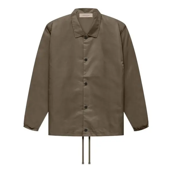 Fear Of God Fw22 Coaches Jacket 'wood - Brown