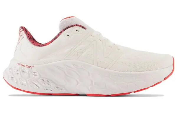 NEW BALANCE Fresh Foam X More V4 Athletic Sneakers - White/red
