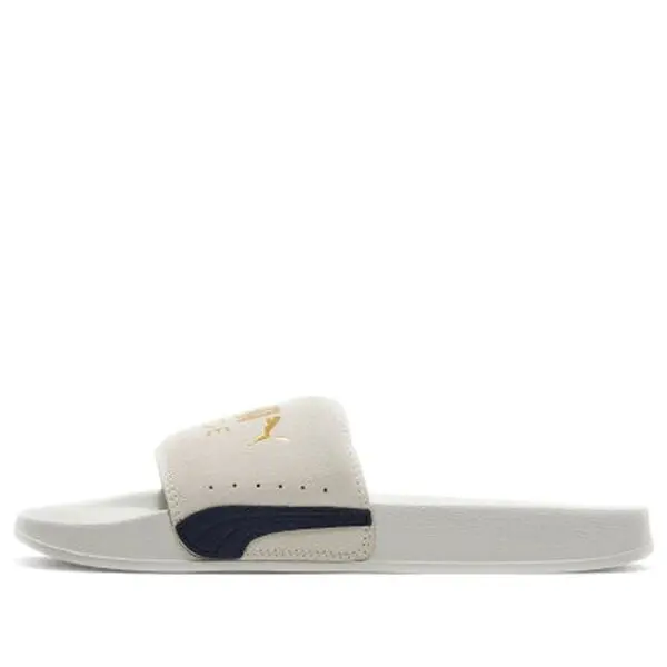 PUMA Leadcat Ftr Suede Classic Slide - Marshmallow/team Gold/black