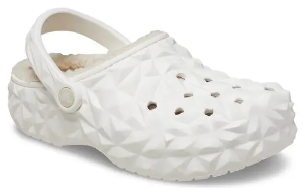 CROCS Classic Lined Geometric Clogs - White