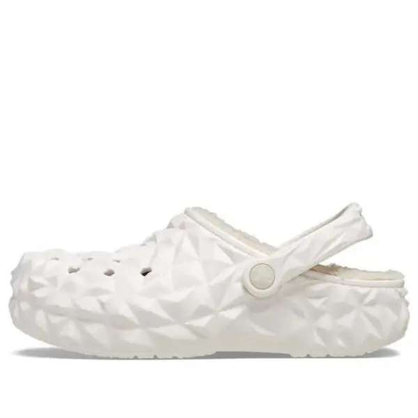 CROCS Classic Lined Geometric Clogs - White