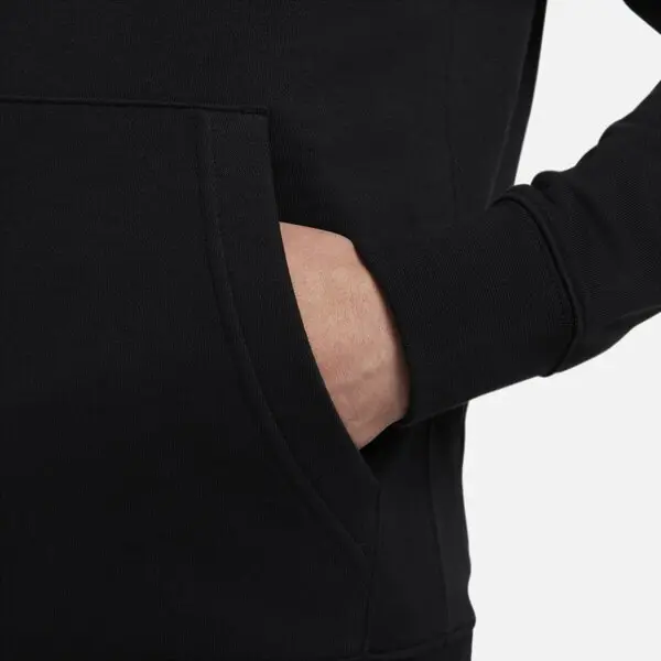 Nike Embroidered Logo Hooded Pullover - Black