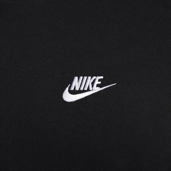 Nike Embroidered Logo Hooded Pullover - Black