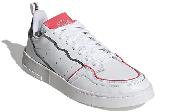 Adidas Supercourt Low Top Sneakers - White/red/gray