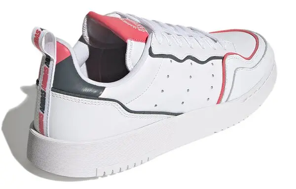 Adidas Supercourt Low Top Sneakers - White/red/gray