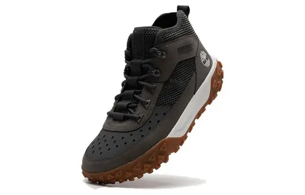 Timberland Greenstride Motion 6 Mid Fabric And Leather Waterproof Boots - Black/white/brown