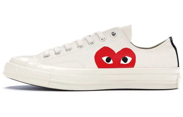 CONVERSE Comme Des Garçons Play X Chuck 70 Ox "milk - White/red