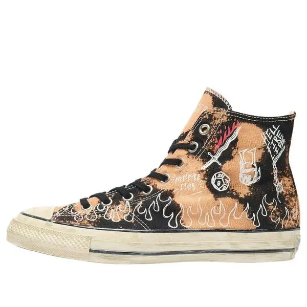 CONVERSE X Stranger Things Chuck Taylor All Star Aged 87 Hc Hi - Bleached Black