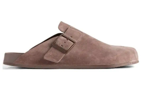 Balenciaga Matte Calfskin Mules - Tan