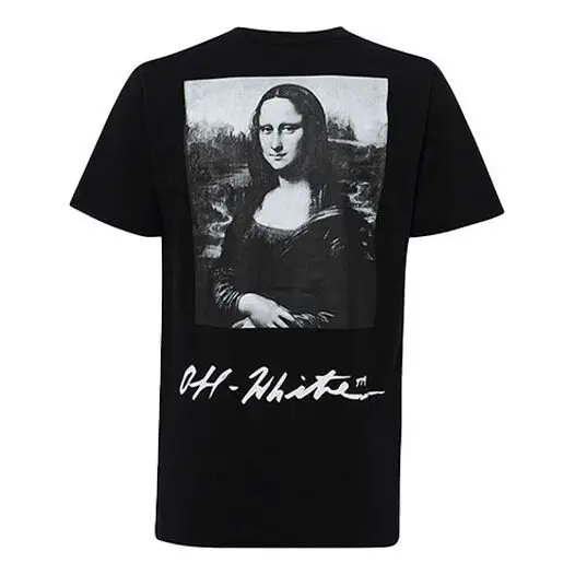 Off-White Ss19 Mona Lisa Print Short Sleeve - Black