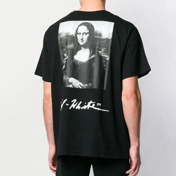Off-White Ss19 Mona Lisa Print Short Sleeve - Black