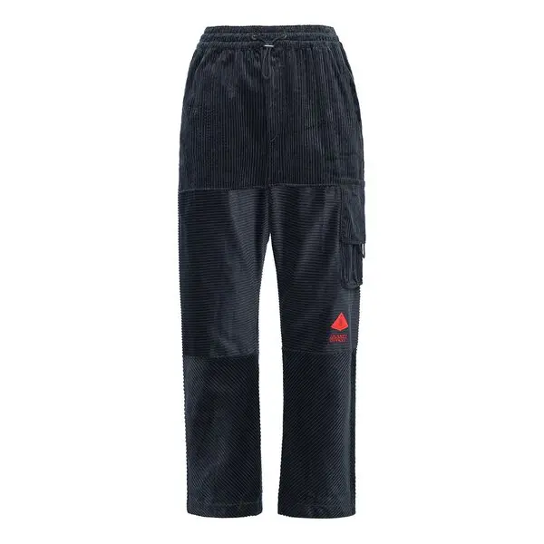Nike Corduroy Cargo Straight Leg Trousers - Black