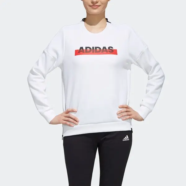 Adidas Sports Stylish Pullover Round Neck Long Sleeves