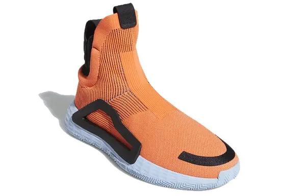 Adidas N3xt L3v3l High Top Athletic Sneakers - Orange
