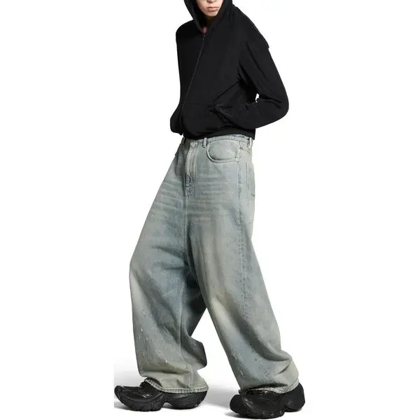 Balenciaga Low Crotch Wide Leg Jeans