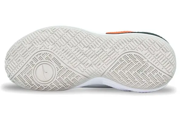 PUMA Court Rider Low Top Basketball Sneakers - White/gray/orange