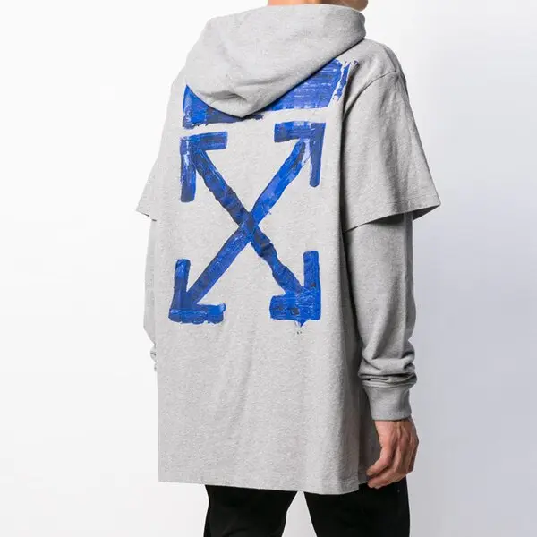 Off-White Arrows" Layered Hoodie