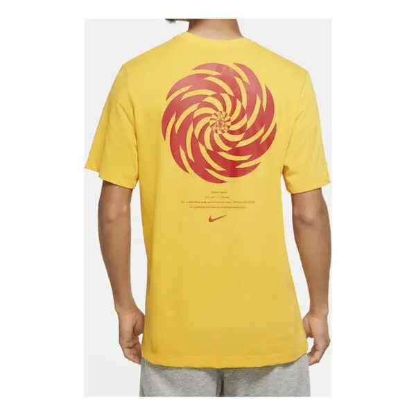 Nike Kyrie Logo Basketball Short Sleeve - Gold
