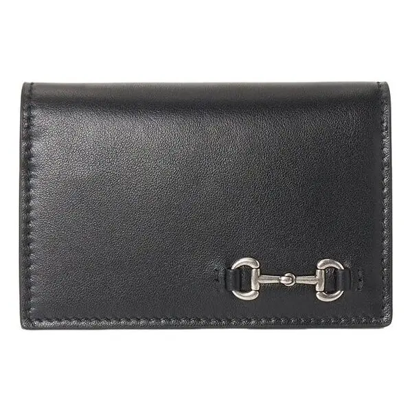 Gucci 25 Horsebit Long Card Case - Black