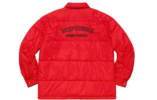 Supreme Reversible Puffy Work Jacket - Red