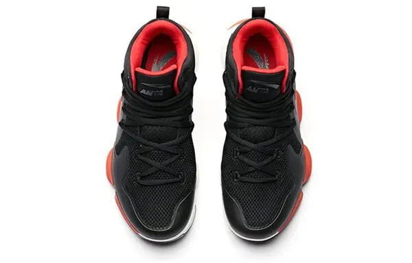 ANTA X Nasa Seeed 60th Anniversary High Top Basketball Sneakers - Black/white/red