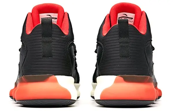 ANTA X Nasa Seeed 60th Anniversary High Top Basketball Sneakers - Black/white/red