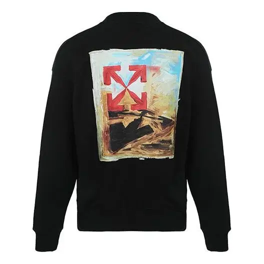 Off-White Logo Arrow Pattern Pullover - Black/multicolor