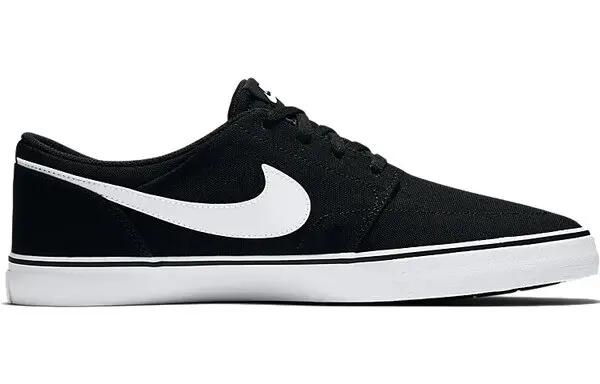 Nike Portmore 2 Solar Canvas Sb Low Top Sneakers - Black