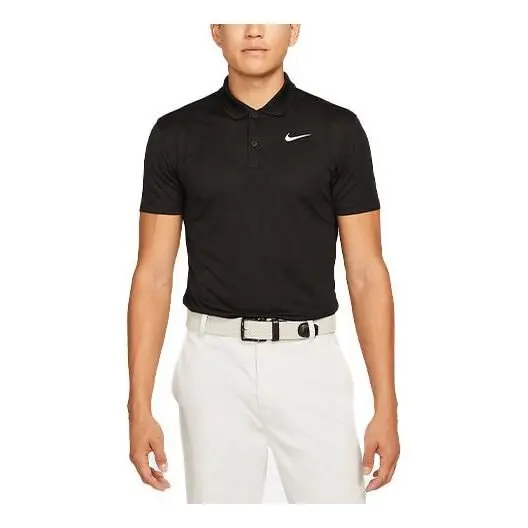 Nike Casual Breathable Solid Color Golf Short Sleeve Polo Shirt