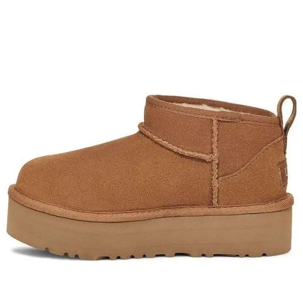 UGG Classic Ultra Mini Platform Ankle Boots - Tan