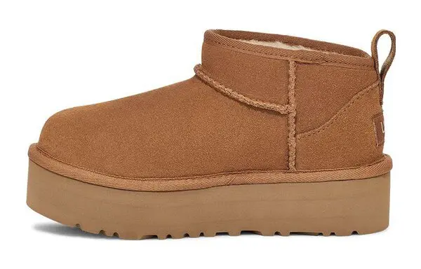 UGG Classic Ultra Mini Platform Ankle Boots - Tan