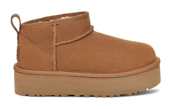 UGG Classic Ultra Mini Platform Ankle Boots - Tan