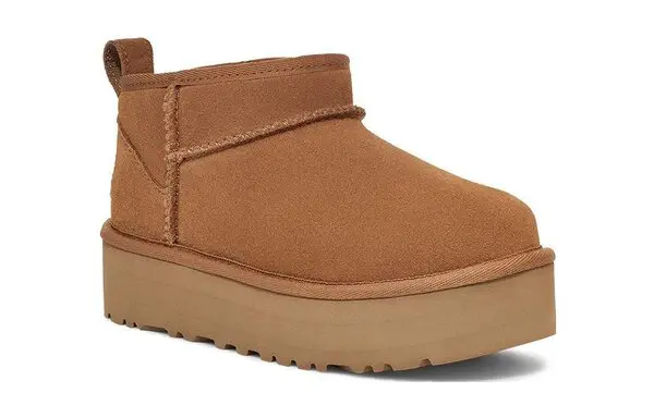 UGG Classic Ultra Mini Platform Ankle Boots - Tan