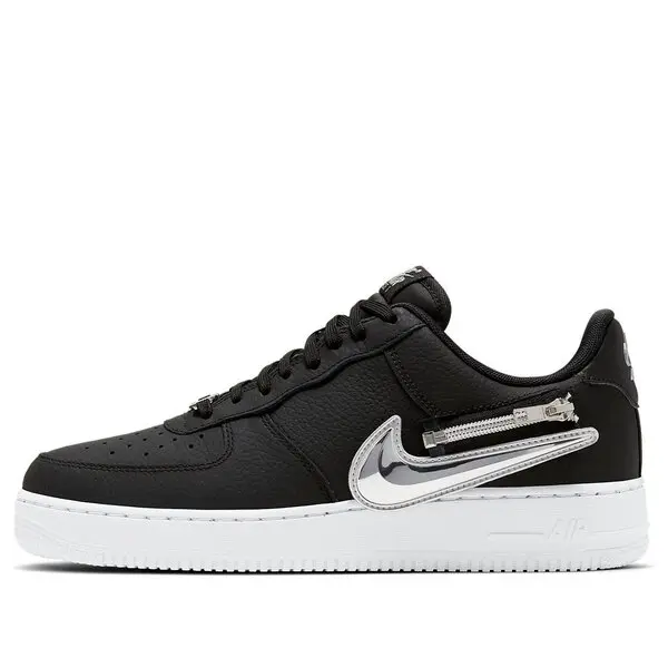 Nike Force 1 '07 Premium "silver Swoosh" Sneakers - Black