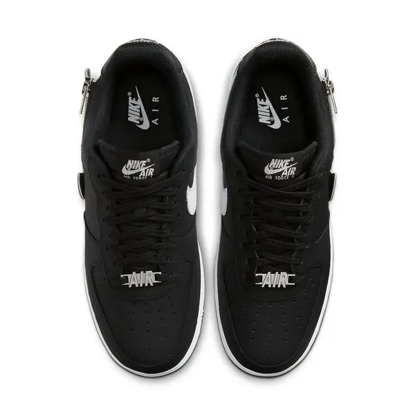 Nike Force 1 '07 Premium "silver Swoosh" Sneakers - Black