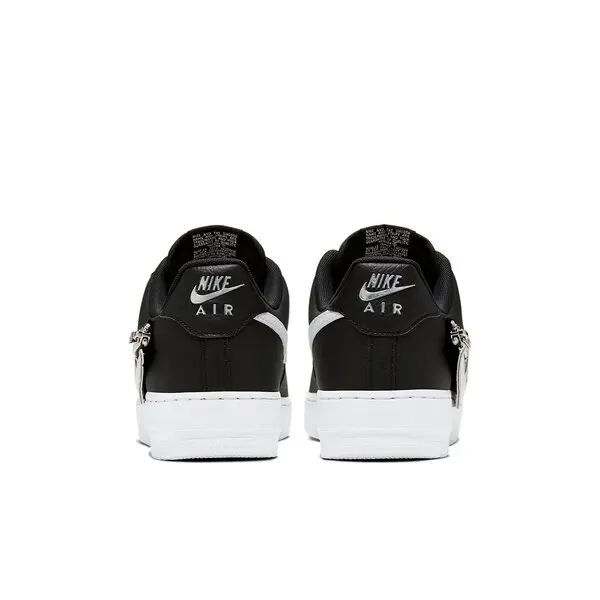Nike Force 1 '07 Premium "silver Swoosh" Sneakers - Black