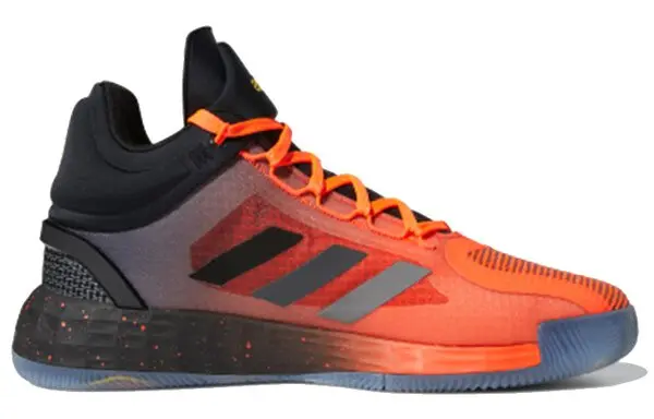 Adidas D Rose "phoenix Reborn" Athletic Sneakers - Black/orange