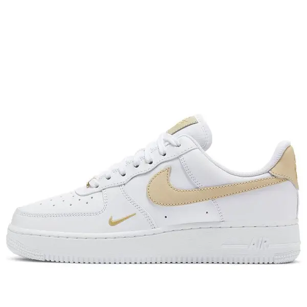 Nike Force 1 '07 Essential Low Top Sneakers - White/gold