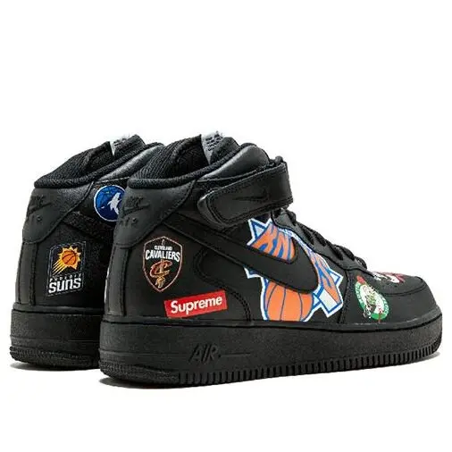 Nike Supreme X Nba X Air Force 1 Mid '07 - Black