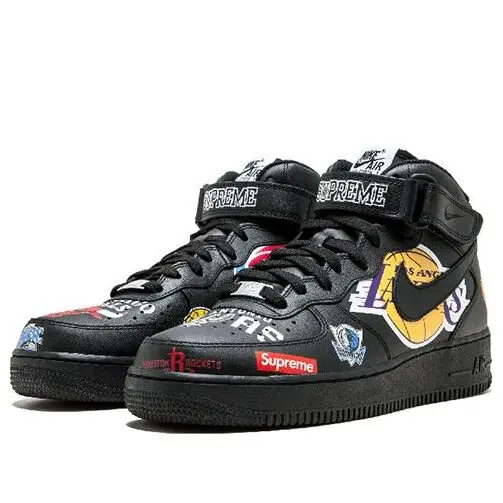 Nike Supreme X Nba X Air Force 1 Mid '07 - Black