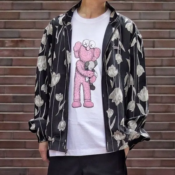 Supreme Ss19 Floral Silk Track Jacket Flowers - Black