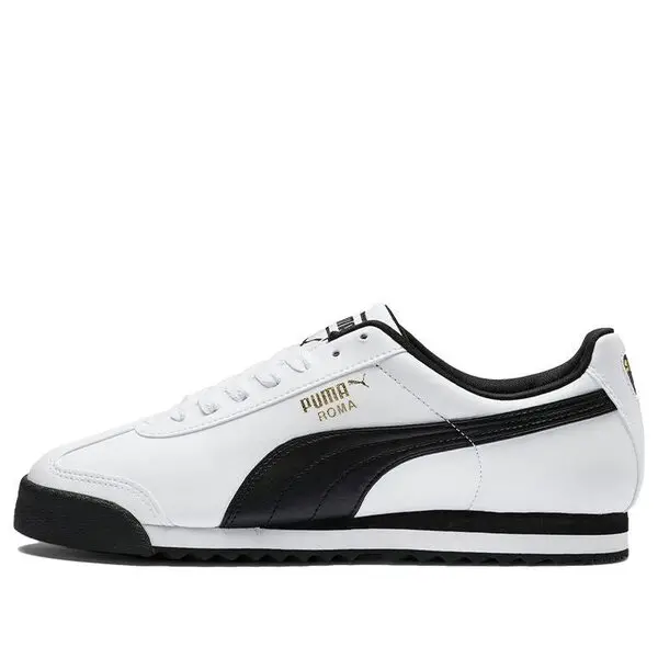 PUMA Roma Basic Low Top Sneakers - White/black